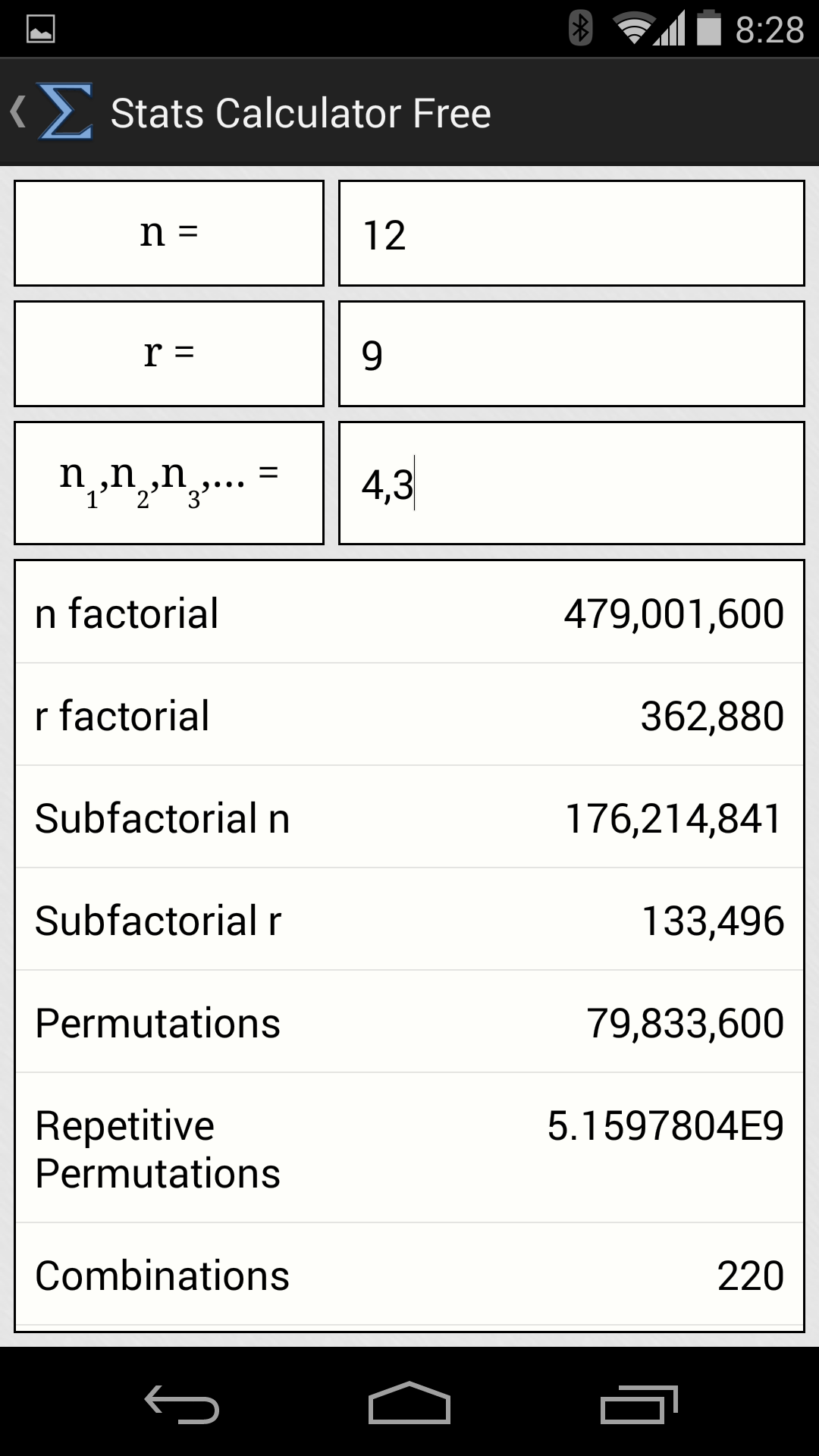 Stats Calculator Free - App on Amazon Appstore