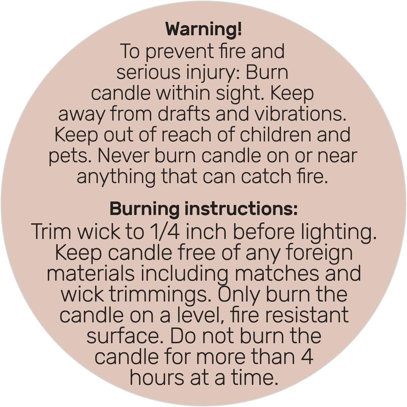 Amazon.com: XOXOKristen Custom Warnings & Instructions Labels, Round ...