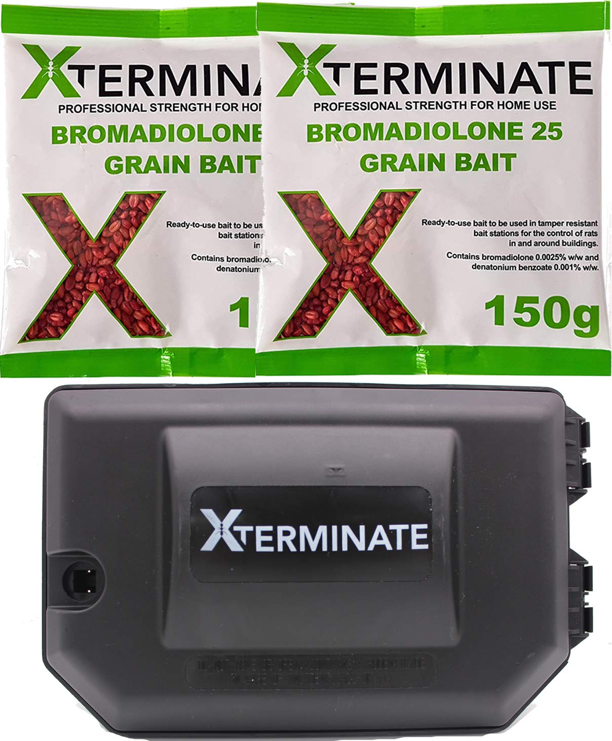 Buy Xterminate Rat Killer Poison Grain Bait Sachets 300g with Lockable ...
