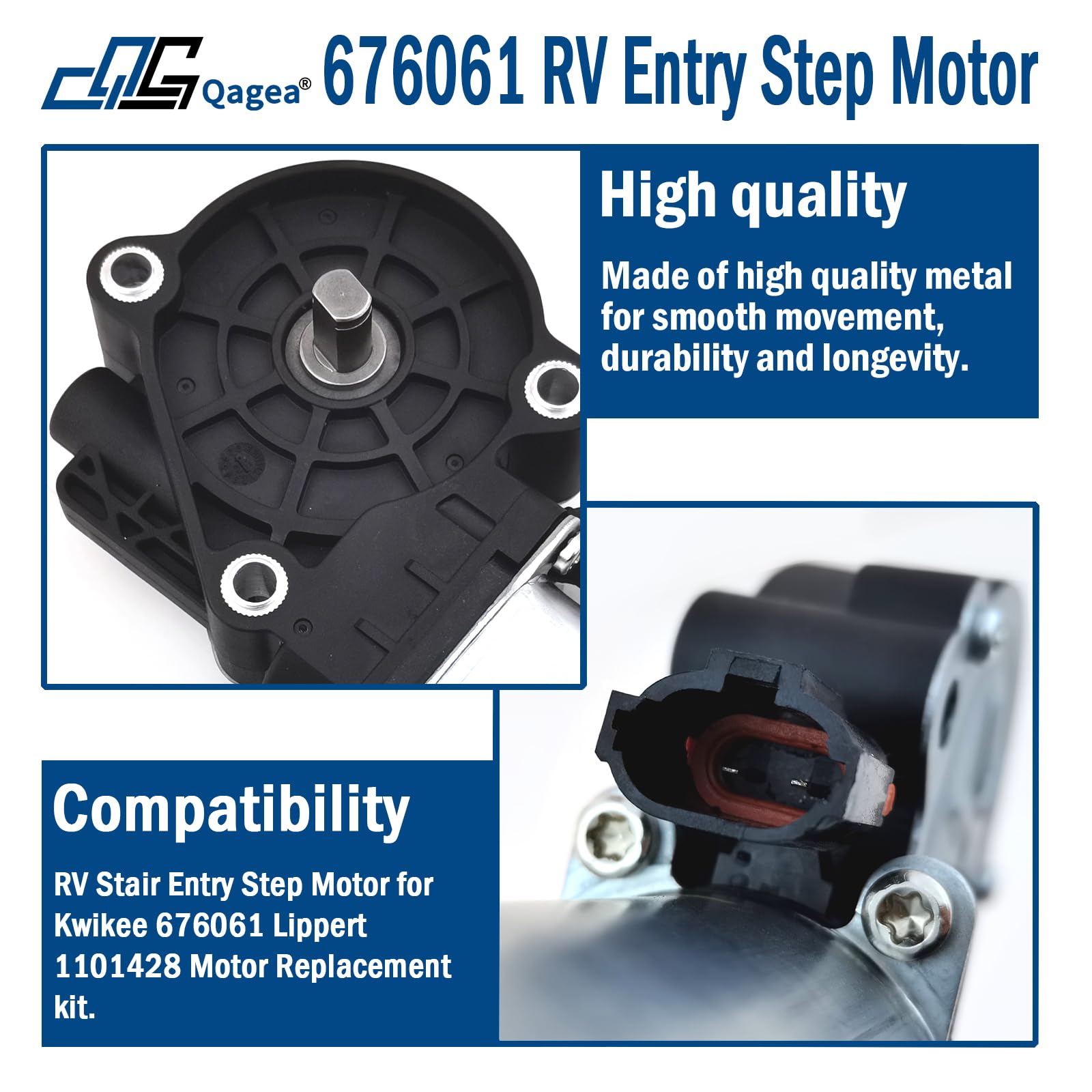 Kwikee Lippert Step Motor 676061 RV Step Motor Replacement Kit - Fits ...
