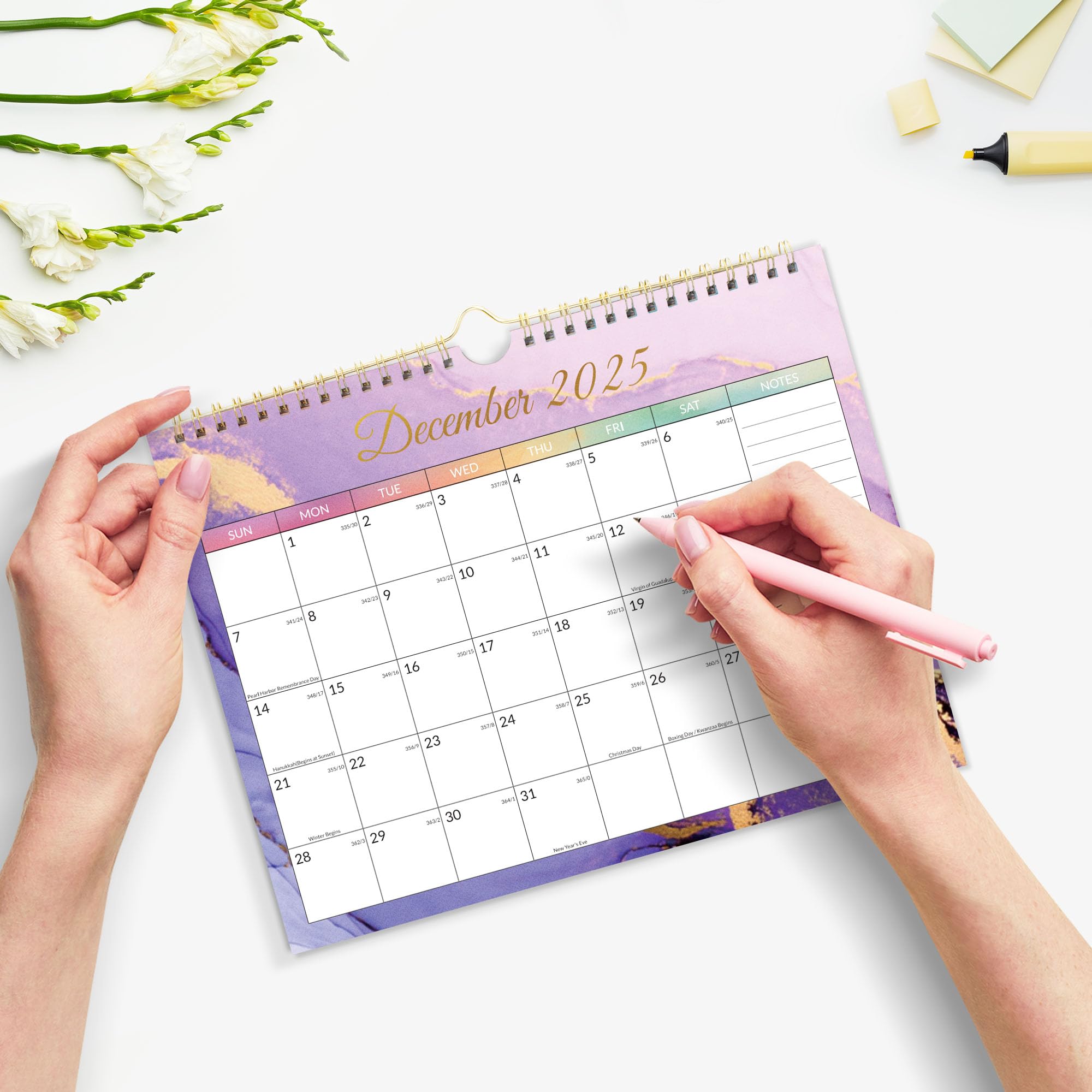 Snapklik.com : SUNEE 2026 Calendar Wall, 18 Months Hanging Monthly 2026 Wall Calendar 11"x8.5 ...