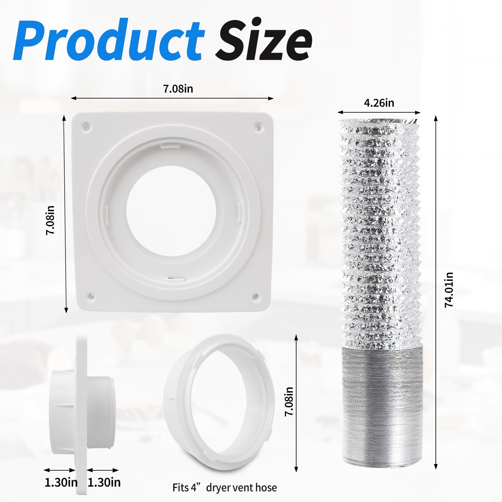 Snapklik.com : Dryer Vent Wall Plate