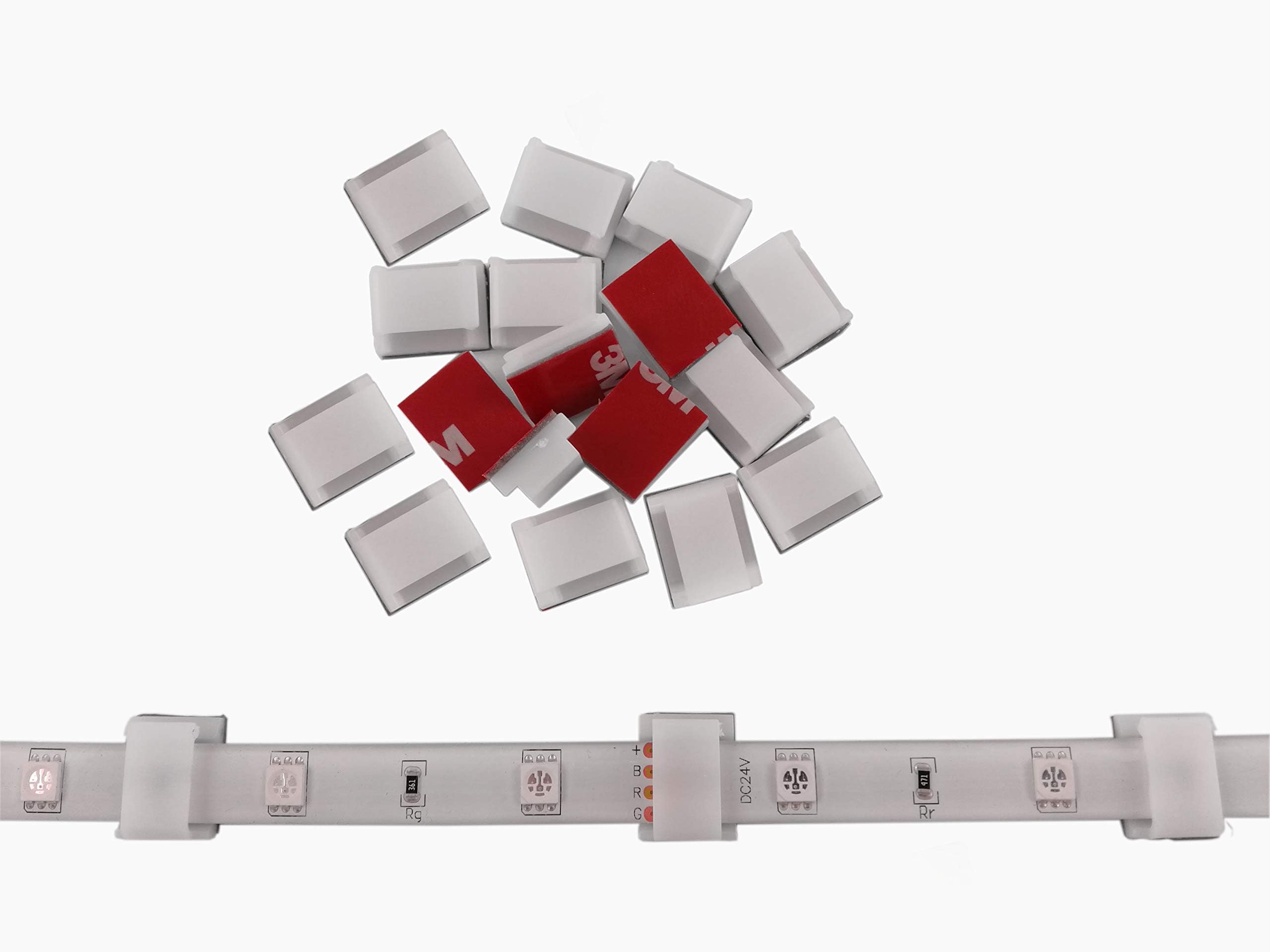 Amazon.com: Threetwofour LED Strip Light Clips self Adhesive mounting ...