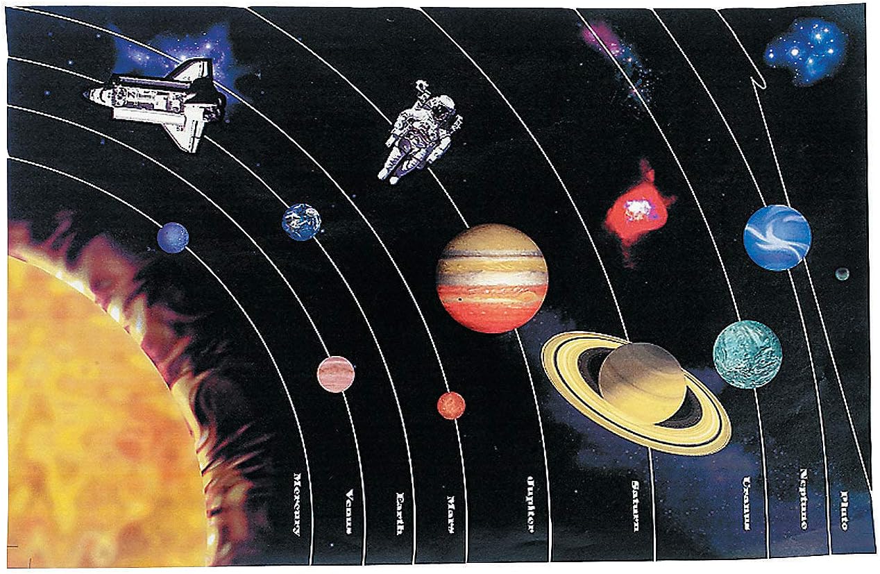 Amazon.com: Fun Express Dyo Giant Planet Sticker Scene - Educational ...