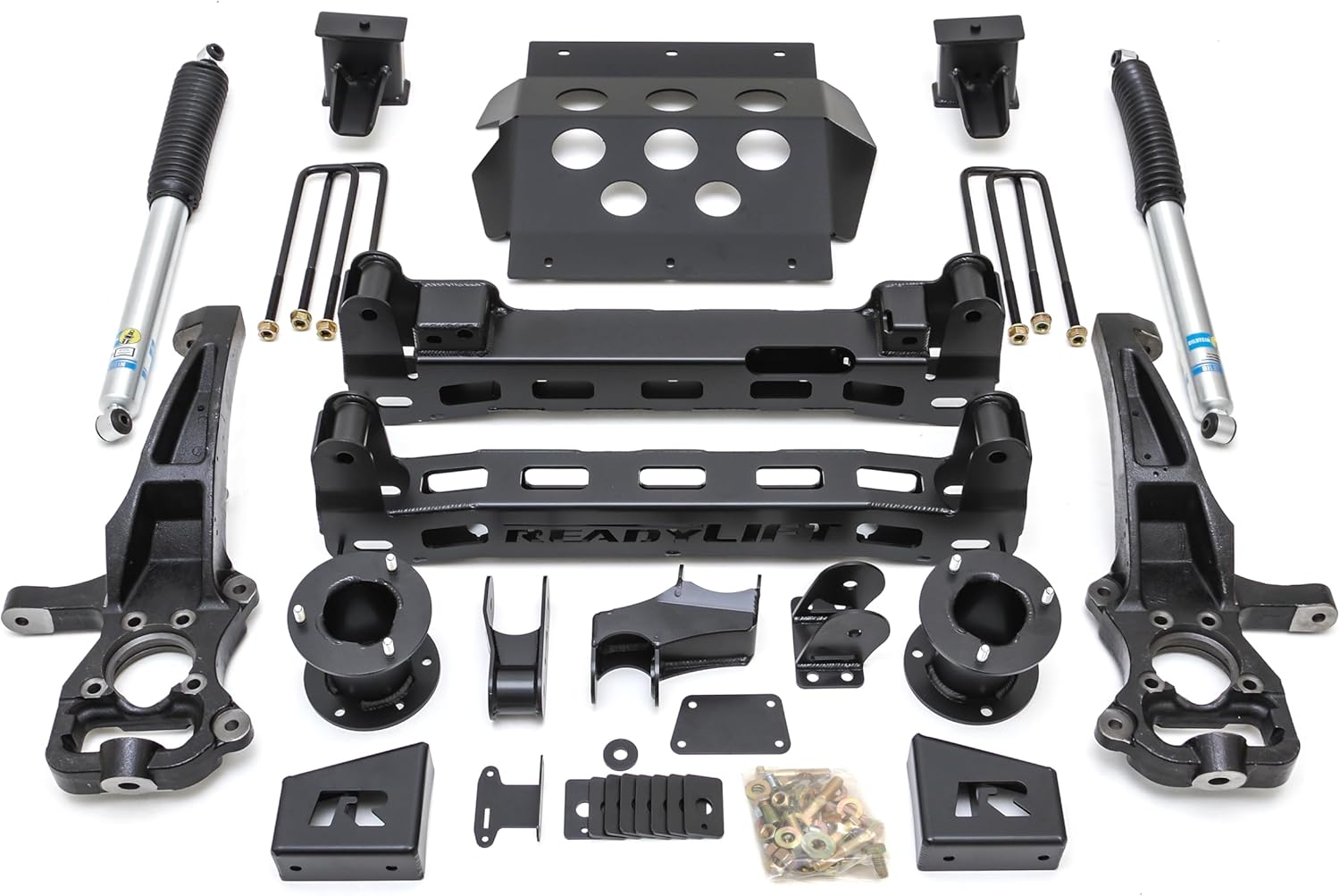 Amazon.com: ReadyLift 44-3965 Big Lift Kit w/Shocks; 6 in. Lift; w/Rear ...