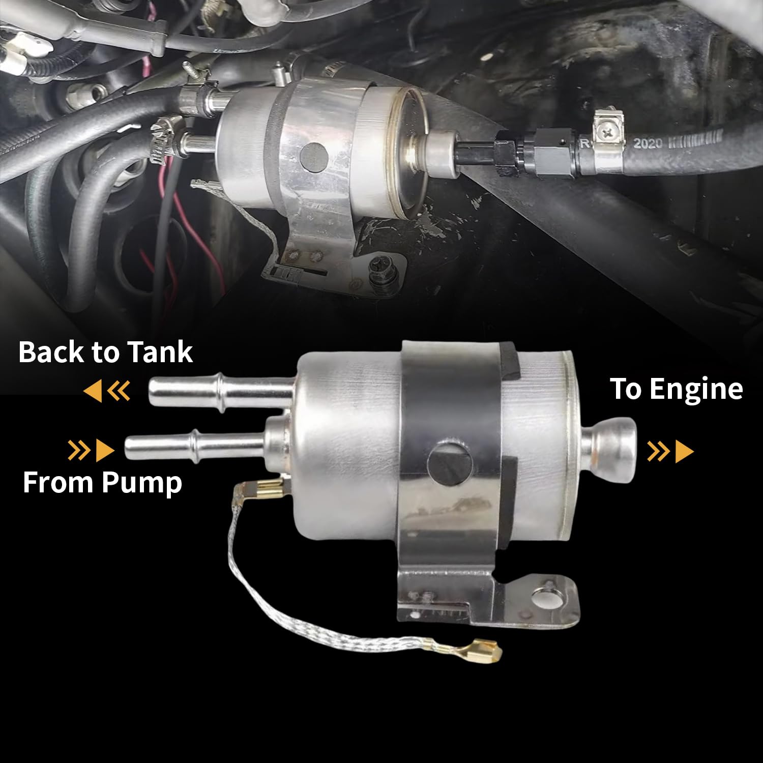 Snapklik.com : 58 PSI LS Swap Fuel Pump EFI Conversion Fuel Filter ...
