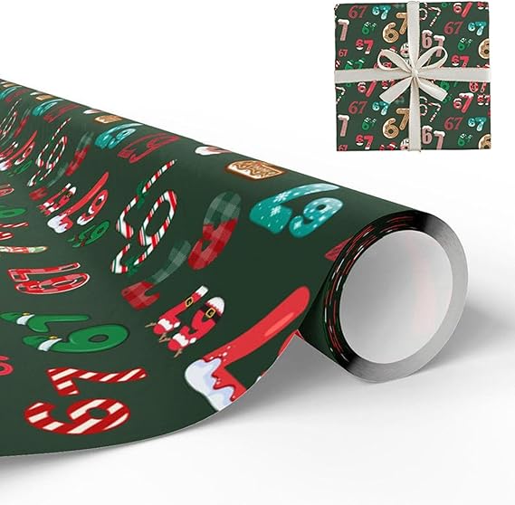 Amazon.com: Funny 6-7 Edition Wrapping Paper, Meme Gift Wrap for ...