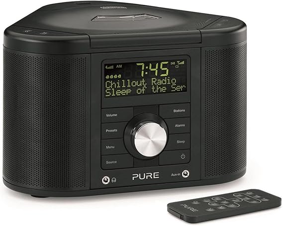 Pure Chronos Series 2 FM/DAB Digital Radio Alarm Clock with CD Player ...