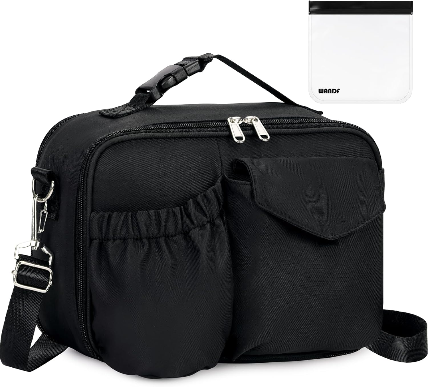 WANDF Kids Lunch Bag Expandable Lunch Box with Food Storage Bag ...