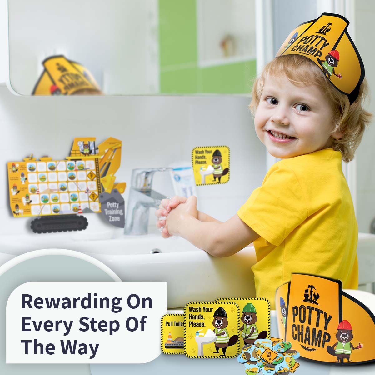 Snapklik.com : Interactive Tractor-Themed Baby Potty Training Chart Kit ...