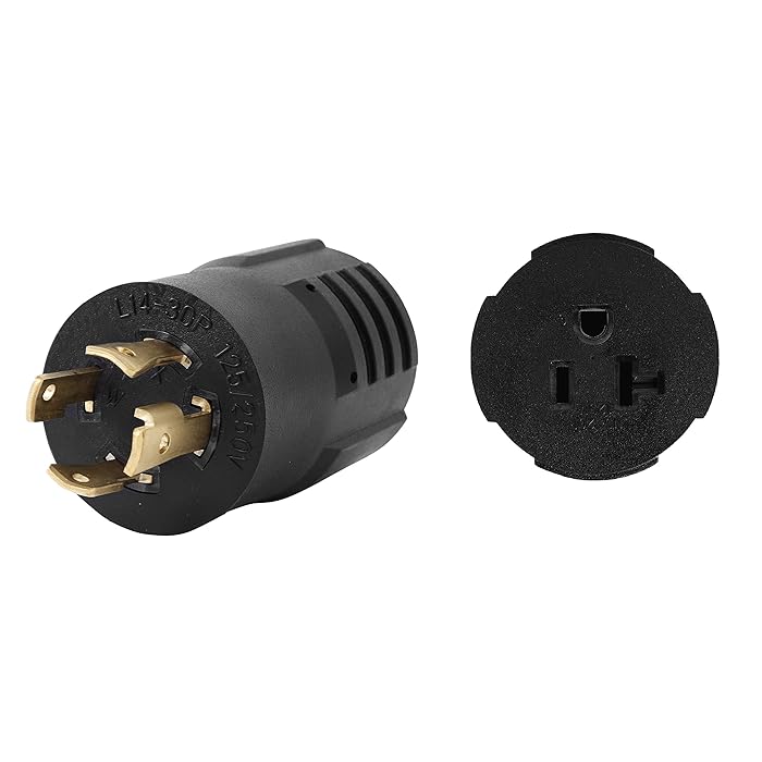 Buy NEMA L14-30P to 5-15R 5-20R Compact 120V/240V 30 Amp Twist Lock 4 ...