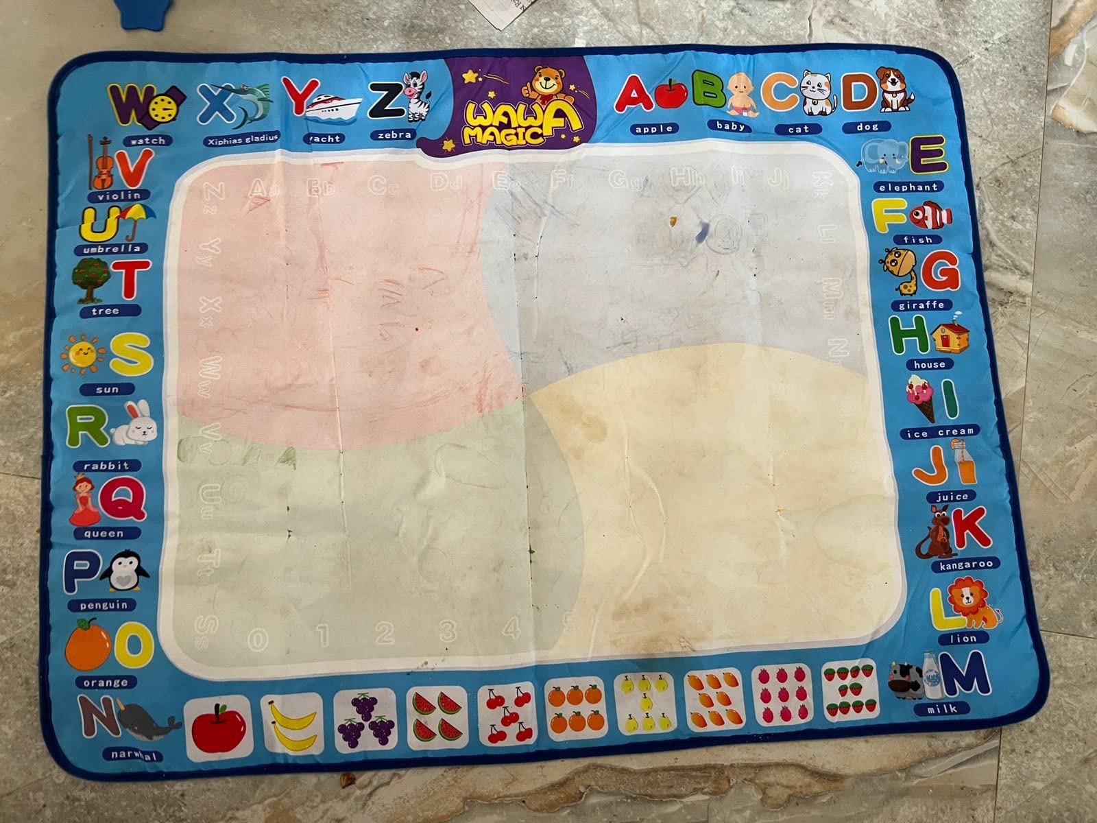 Buy PATPAT® Water Doodle Mat 100 * 75CM Large Water Drawing Mat ...