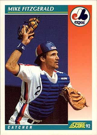 Amazon.com: 1992 Score Baseball Card #667 Mike Fitzgerald ...