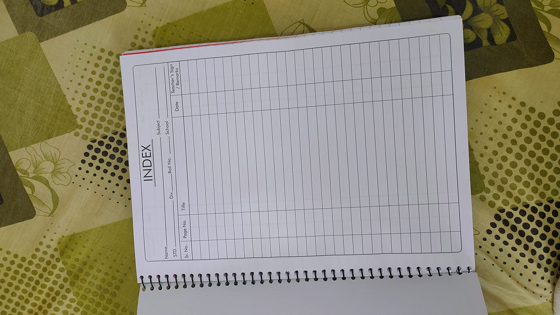 Camlin Premio 64 GSM Spiral 5 Subject Single Line 300 pages Notebook ...