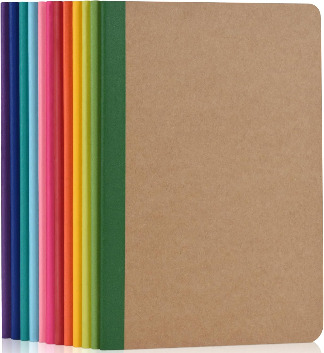 ZCZN Notizbuch A5 liniert, 12 Stück Notizhefte mit 30 Blatt, 12 Farben ...