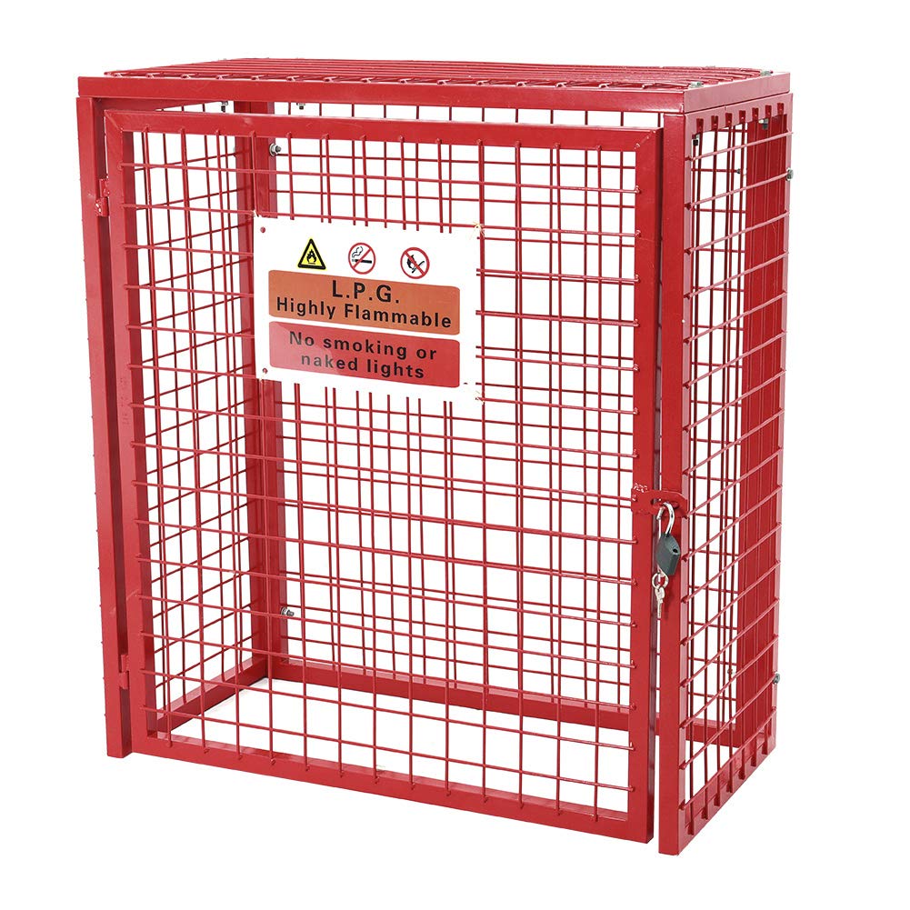 Buy The Fellie Cylinder Cage 100x50x140cm Storage Security Galvanised ...