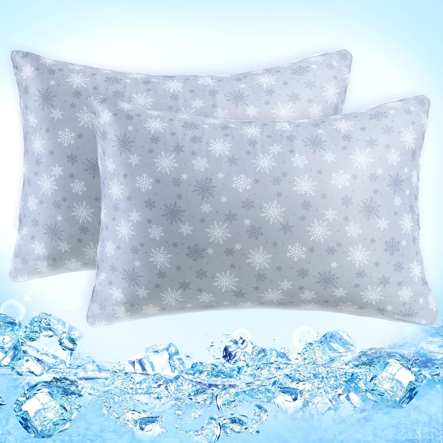 Amazon.com: OIGAE Cooling Pillow Cases Standard, Double Sided Cooling ...
