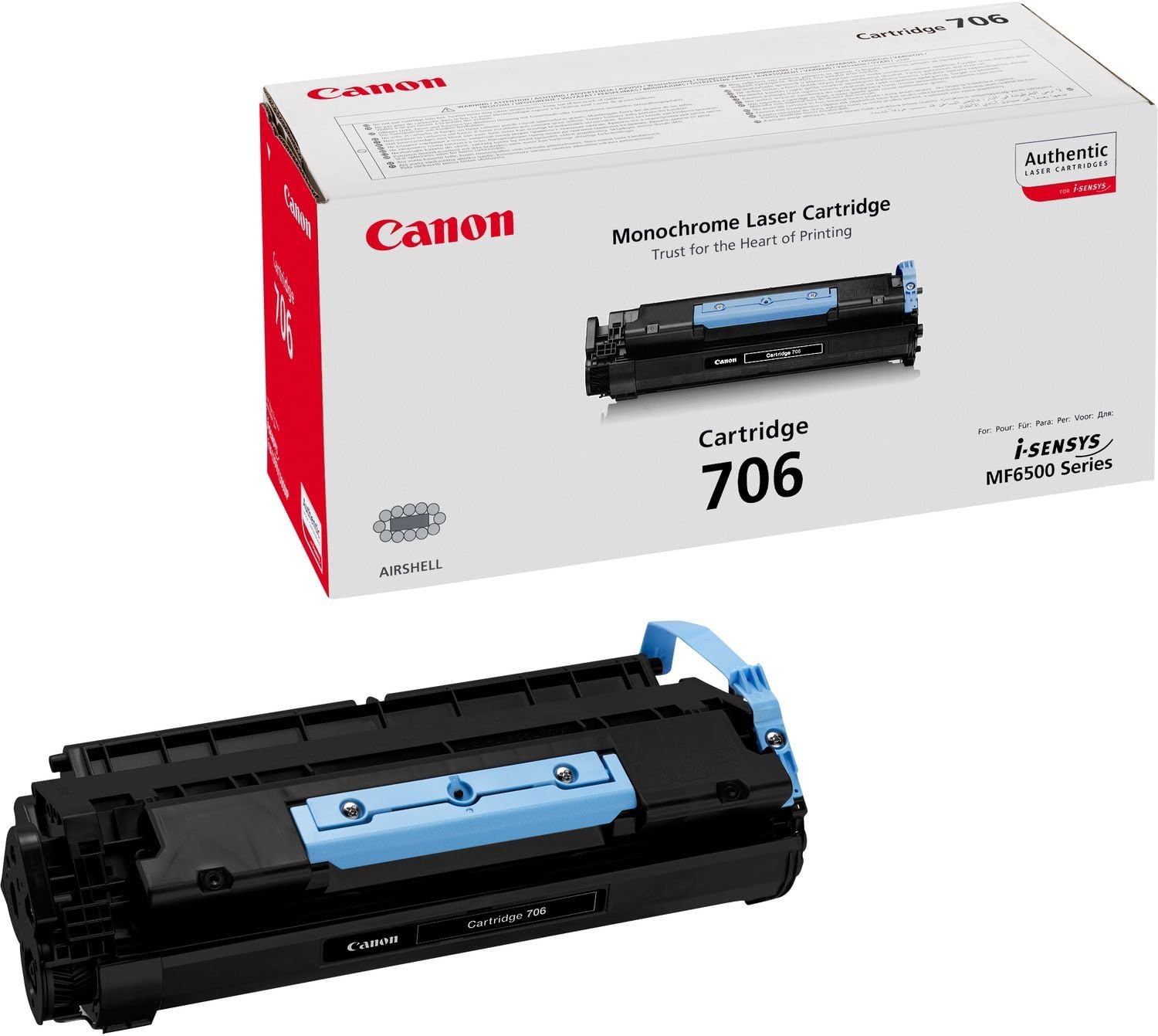 Canon laser toner cartridge 706 black 0264B002AA CRG706 Copier Toner ...