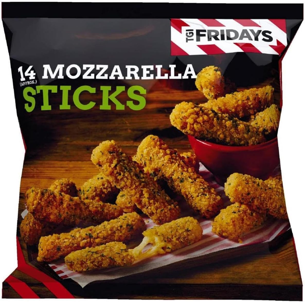 TGI Fridays 14 (approx.) Mozzarella Sticks 336g : Amazon.co.uk: Grocery