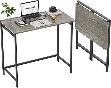 Amazon.com: Elephance Folding Desk No Assembly Required 31.5" Small ...