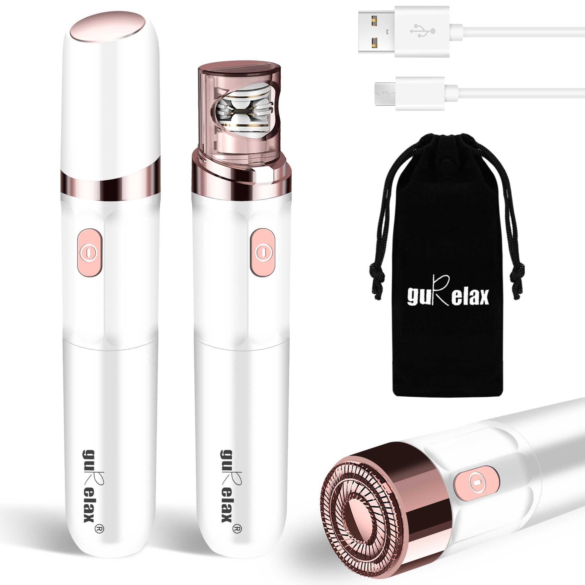 gurelax Épilateur d'épilation pour femme, épilateur facial pour le ...