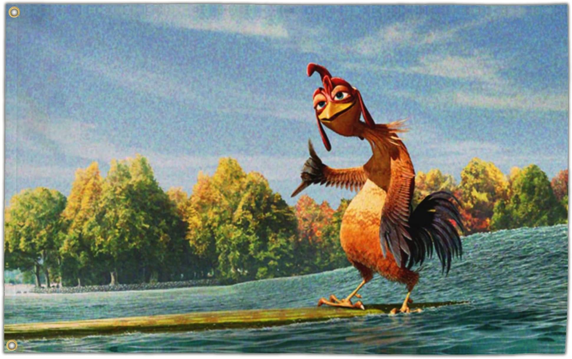 Amazon.com: siixoi Chicken Flag 3X5FT Meme Tapestry Funny Man Cave Wall ...
