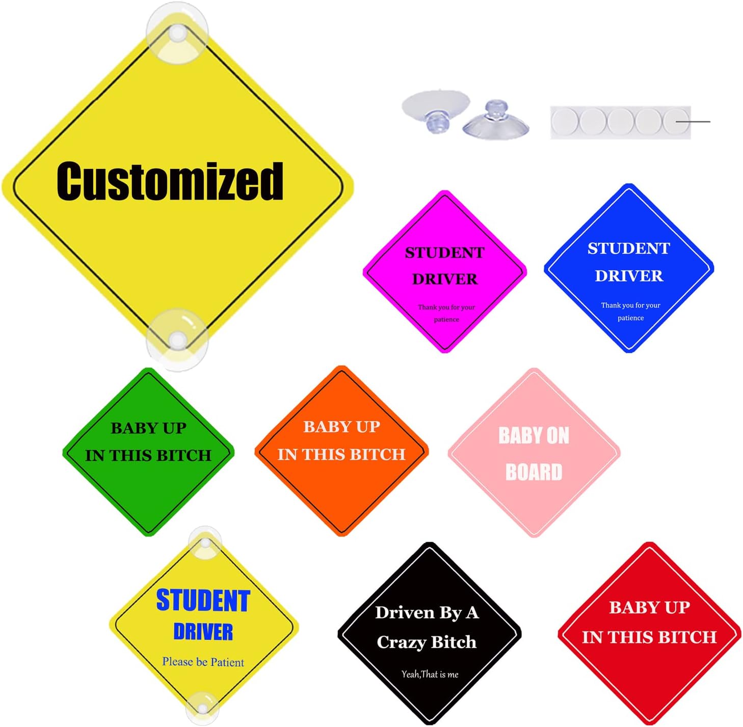 Amazon.com - Personalized Car Decals-Make Your Own Warning Signs with ...