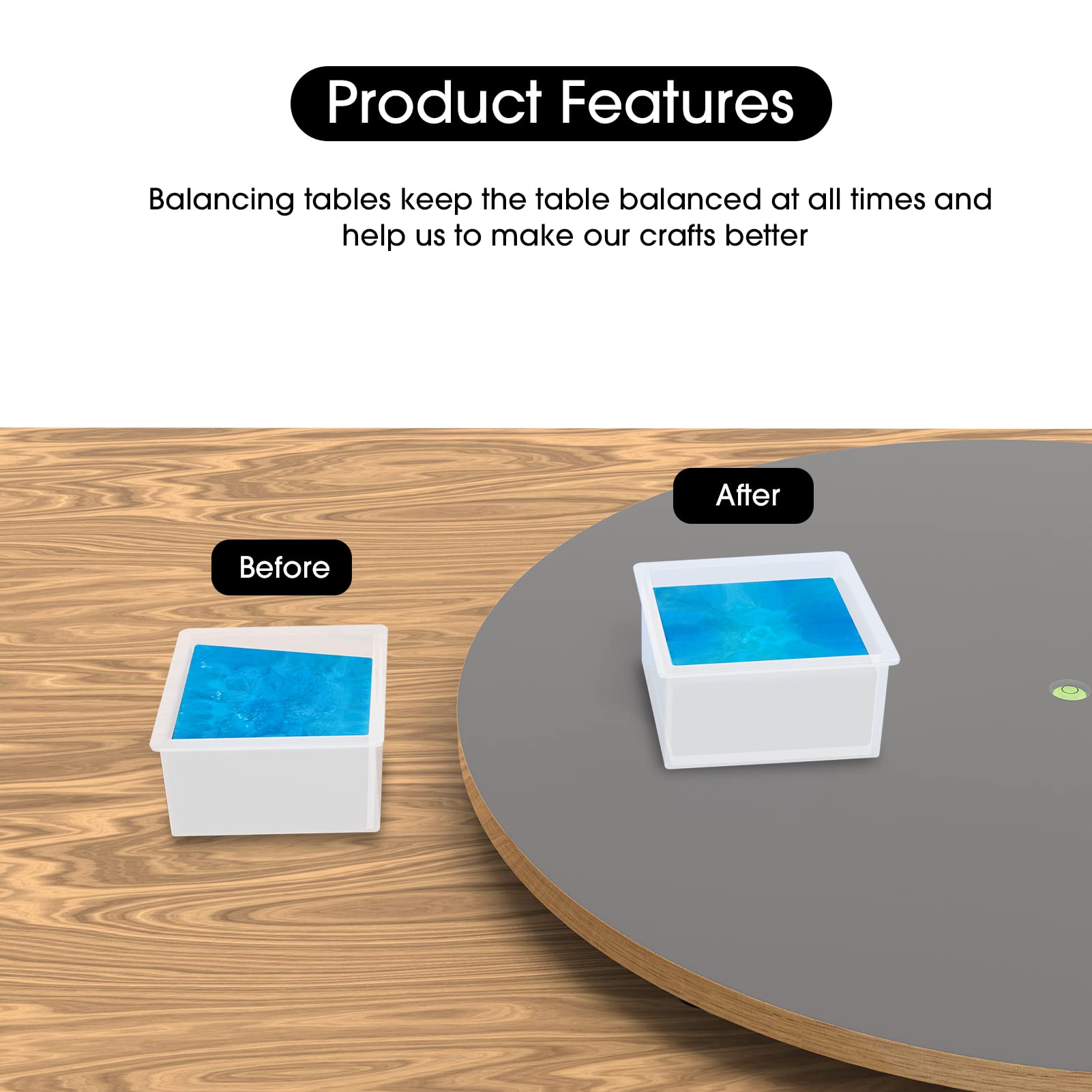 Snapklik.com : Leveling Table For Large Resin Molds, 20" Round ...