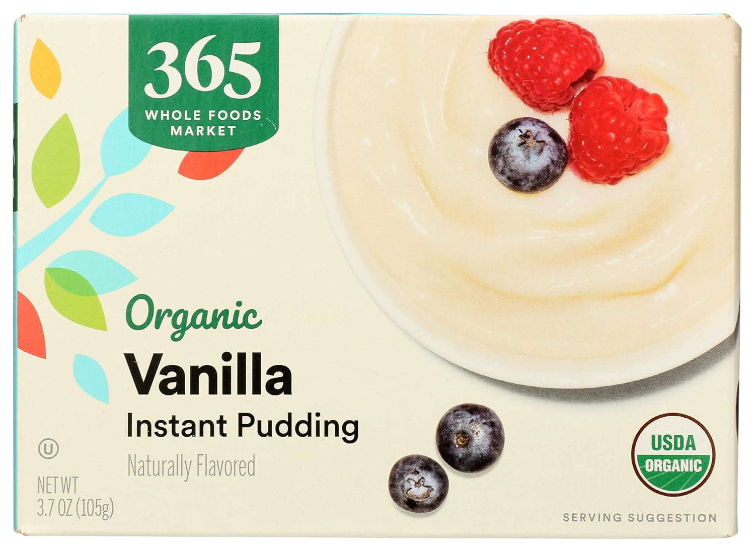 Amazon.com: 365 by Whole Foods Market, Organic Instant Vanilla Pudding ...