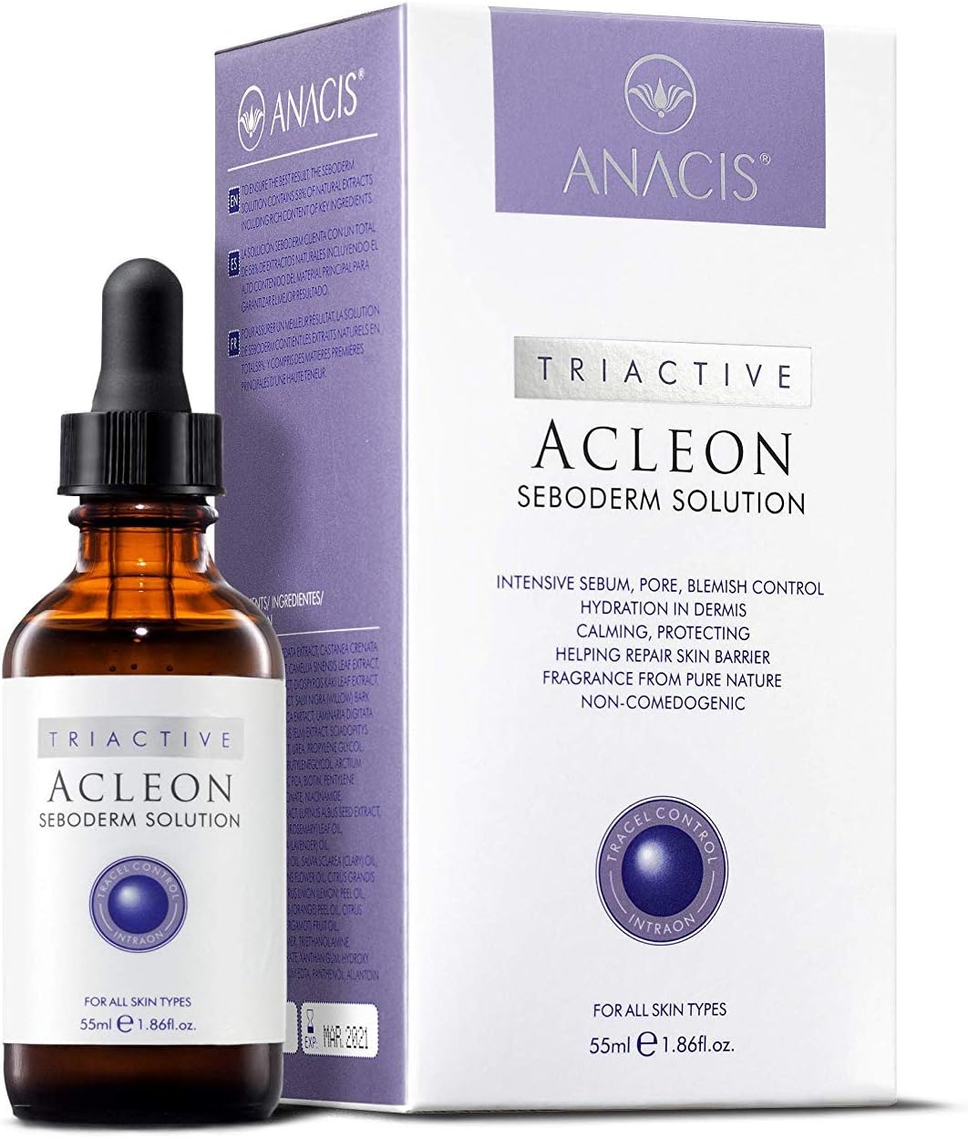 ACLEON Seboderm Solution Anti Acne Sebum Blemish Prone Skin Pore Care ...