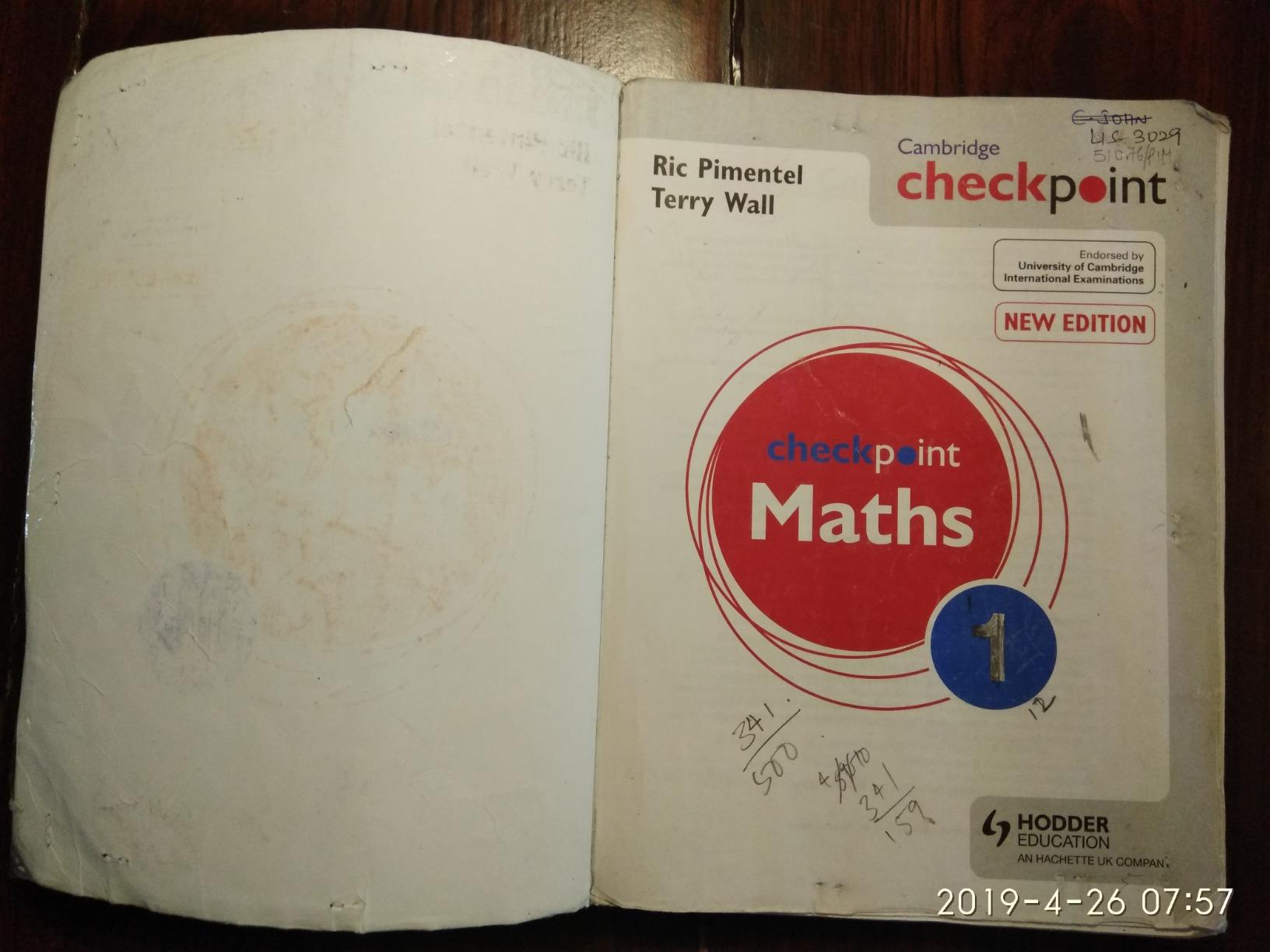 Buy Cambridge Checkpoint Maths Student's Book 1 Book Online at Low ...