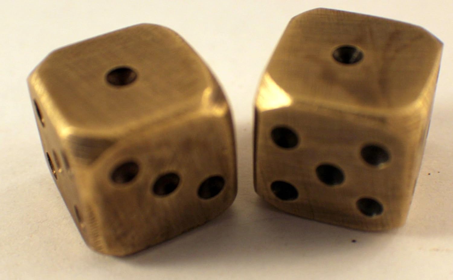 Amazon.com: Solid Brass Pair Dice Antique Finish : Toys & Games