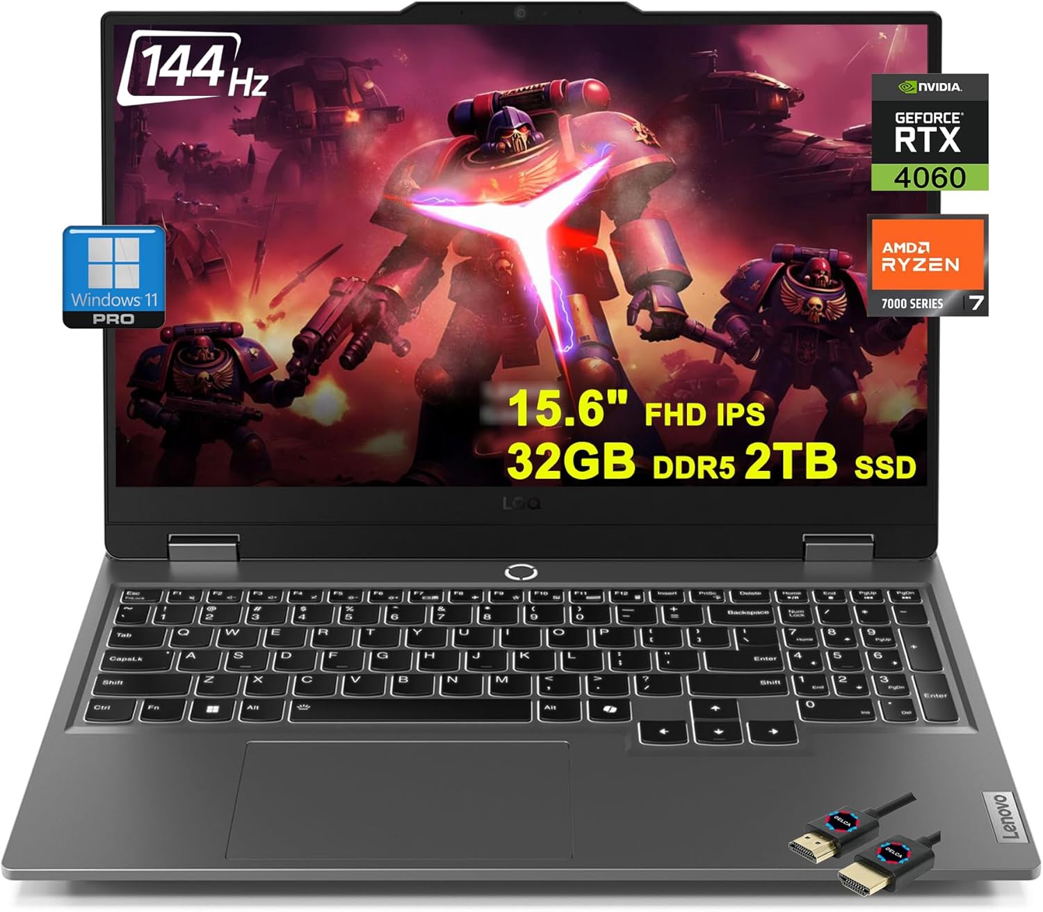 Amazon.com: Lenovo LOQ Gaming Laptop | 15.6" FHD IPS 144Hz 100% sRGB G ...