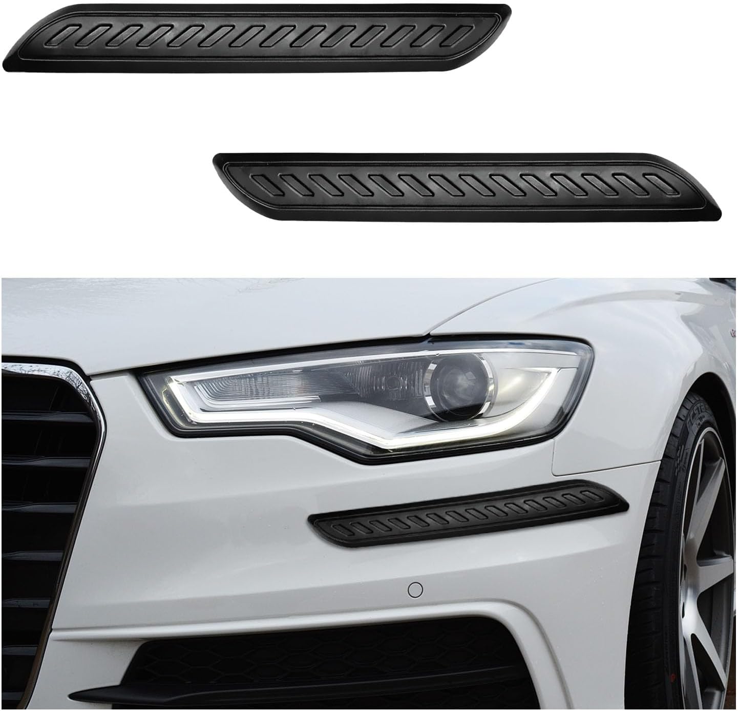 Amazon.com: Suvnie 2 PCS Car Bumper Anti-Scratch Strips, Front and Rear ...
