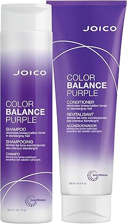 Joico Color Balance Purple Shampoo 10.1 fl oz + Purple Conditioner 10.1 ...