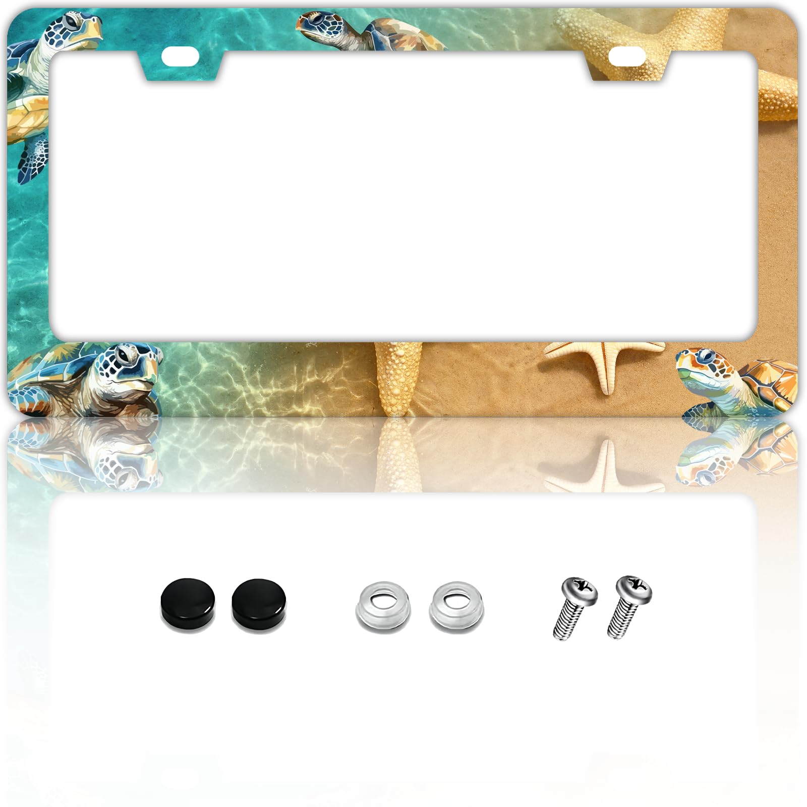 Amazon.com: FIORDY Sea Turtle License Plate Frame Personalized License ...