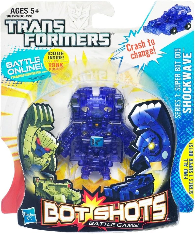 Buy Transformers Bot Shots Series 1 Super Bot Shockwave Battle Game ...