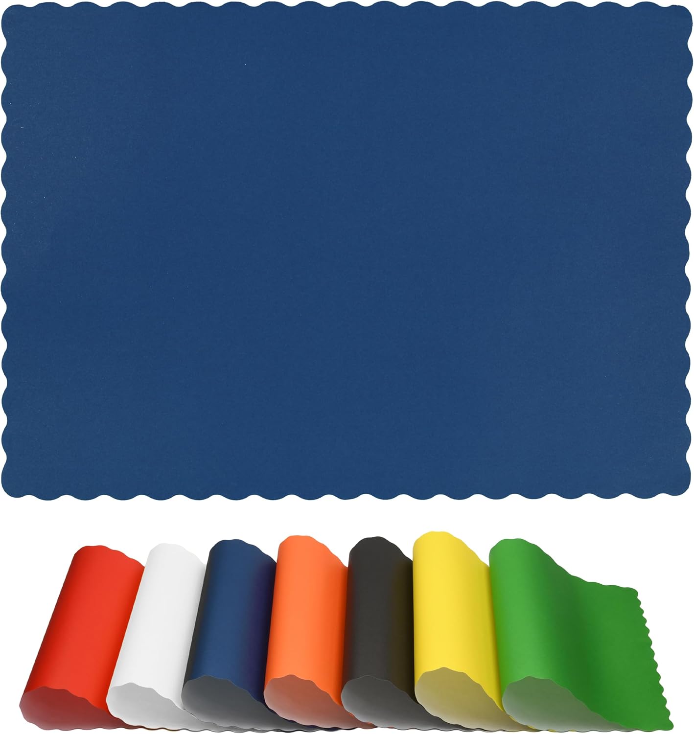 THE SCALLOPED PLACEMATS Paper Placemats for Dining Table - Disposable ...