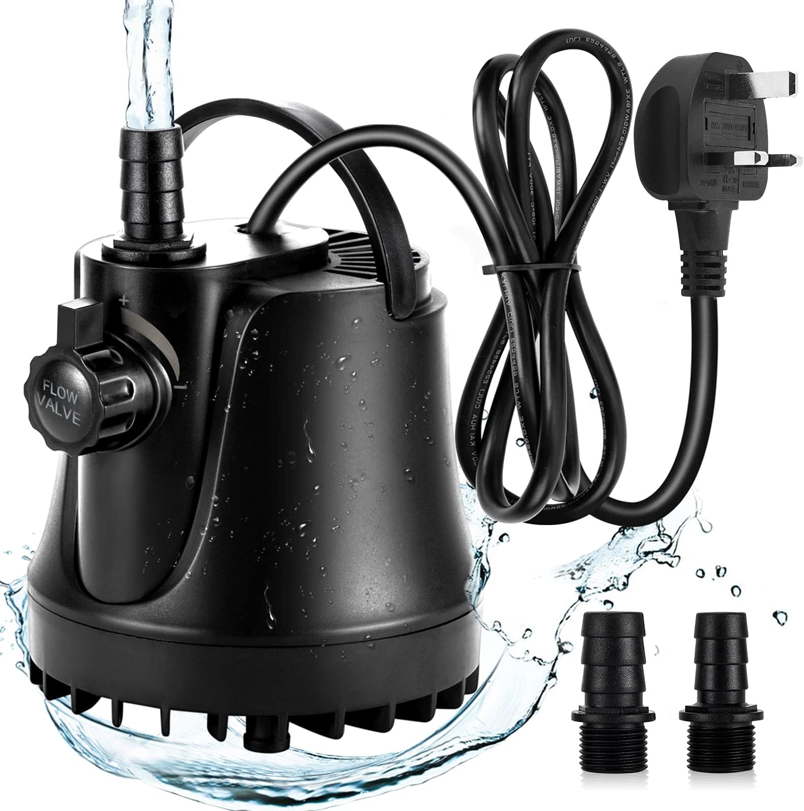 Draper 36327 Submersible Water Butt Pump with Float Switch, 40L, 350W ...
