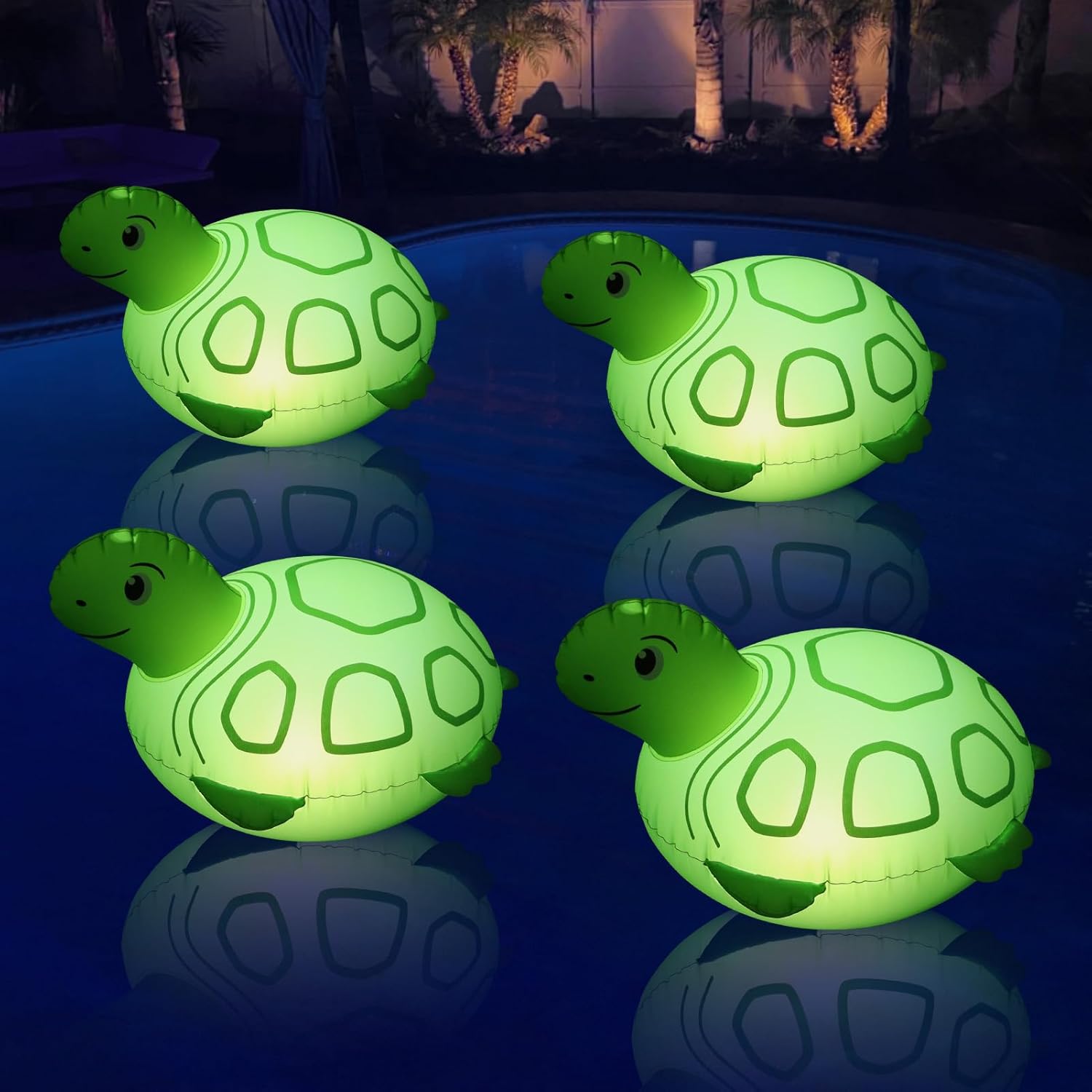 Amazon.com : Goallim Floating Pool Lights Turtle Solar Powered, IP68 ...