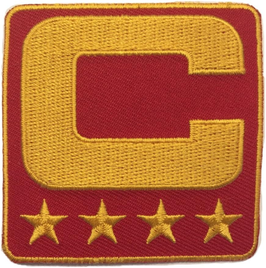 Amazon.com: Red & Yellow Gold Captain C Patch Team Color Edition Iron ...