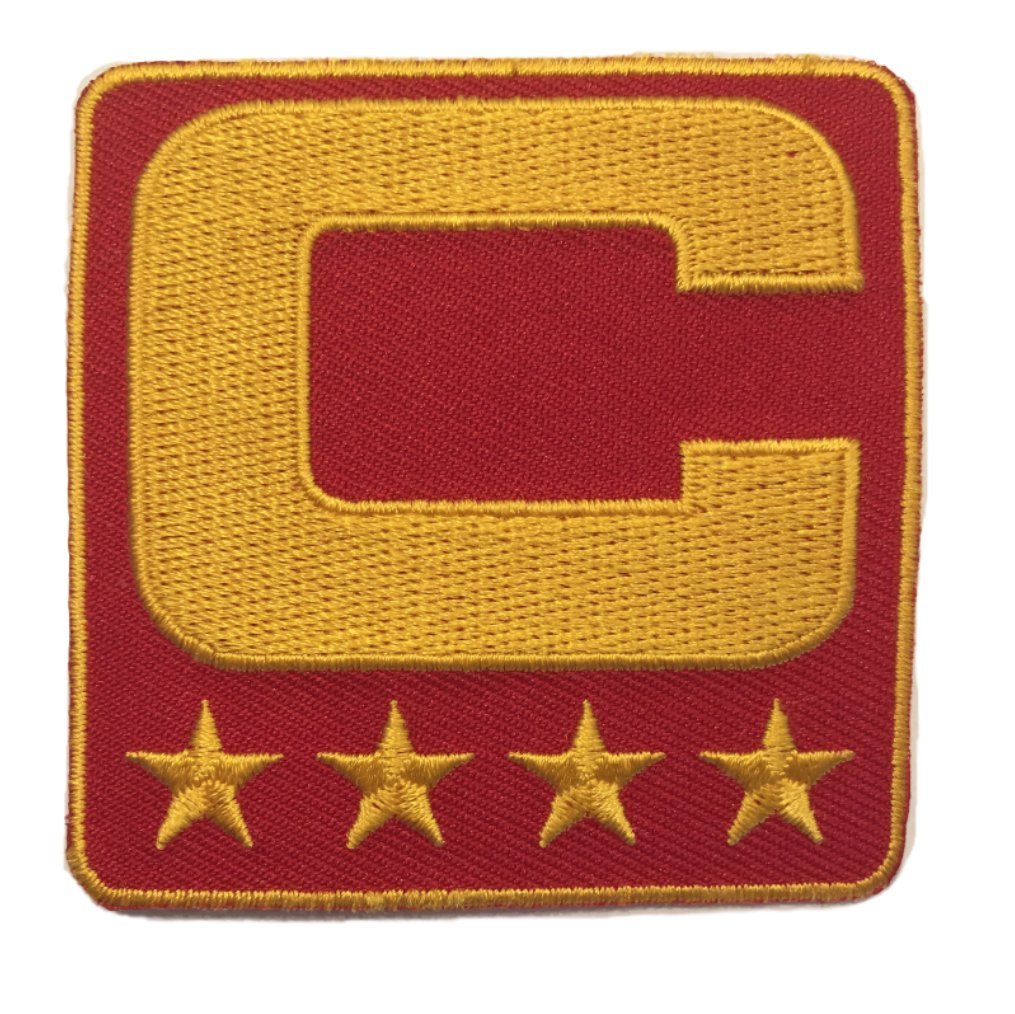 Amazon.com: Red & Yellow Gold Captain C Patch Team Color Edition Iron ...