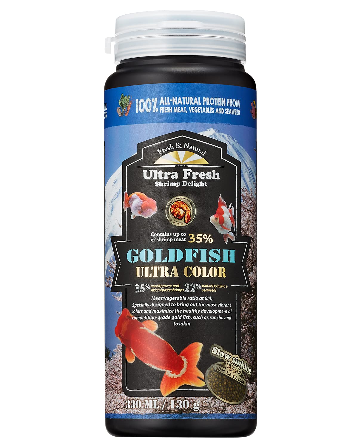 Buy Ultra Fresh Sinking Goldfish Food, Color Enhancing, Balanced Diet ...