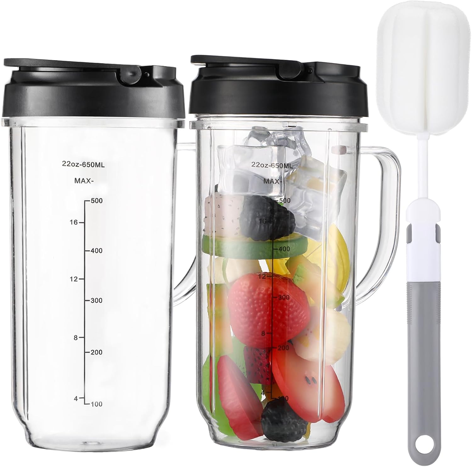 Amazon.com: 5-piece Replacement Cups For Magic Bullet Replacement Part ...