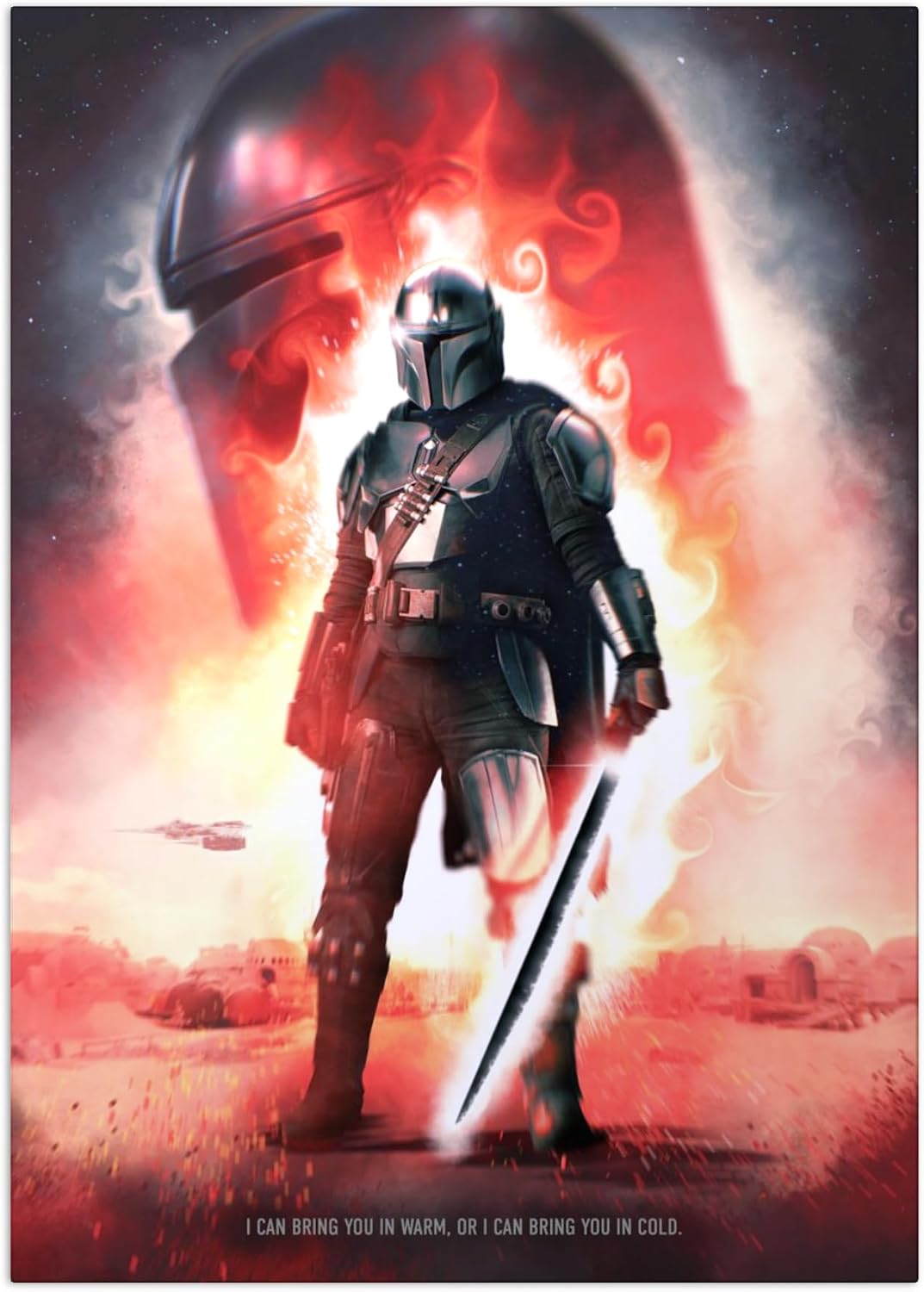 Amazon.com: Displate Metal Poster Star Wars - Main Characters ...