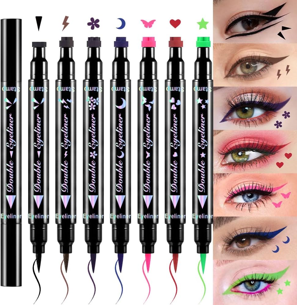 Amazon.com : XMXueMei Double Side Liquid Winged Eyeliner Stamp,Smudge ...
