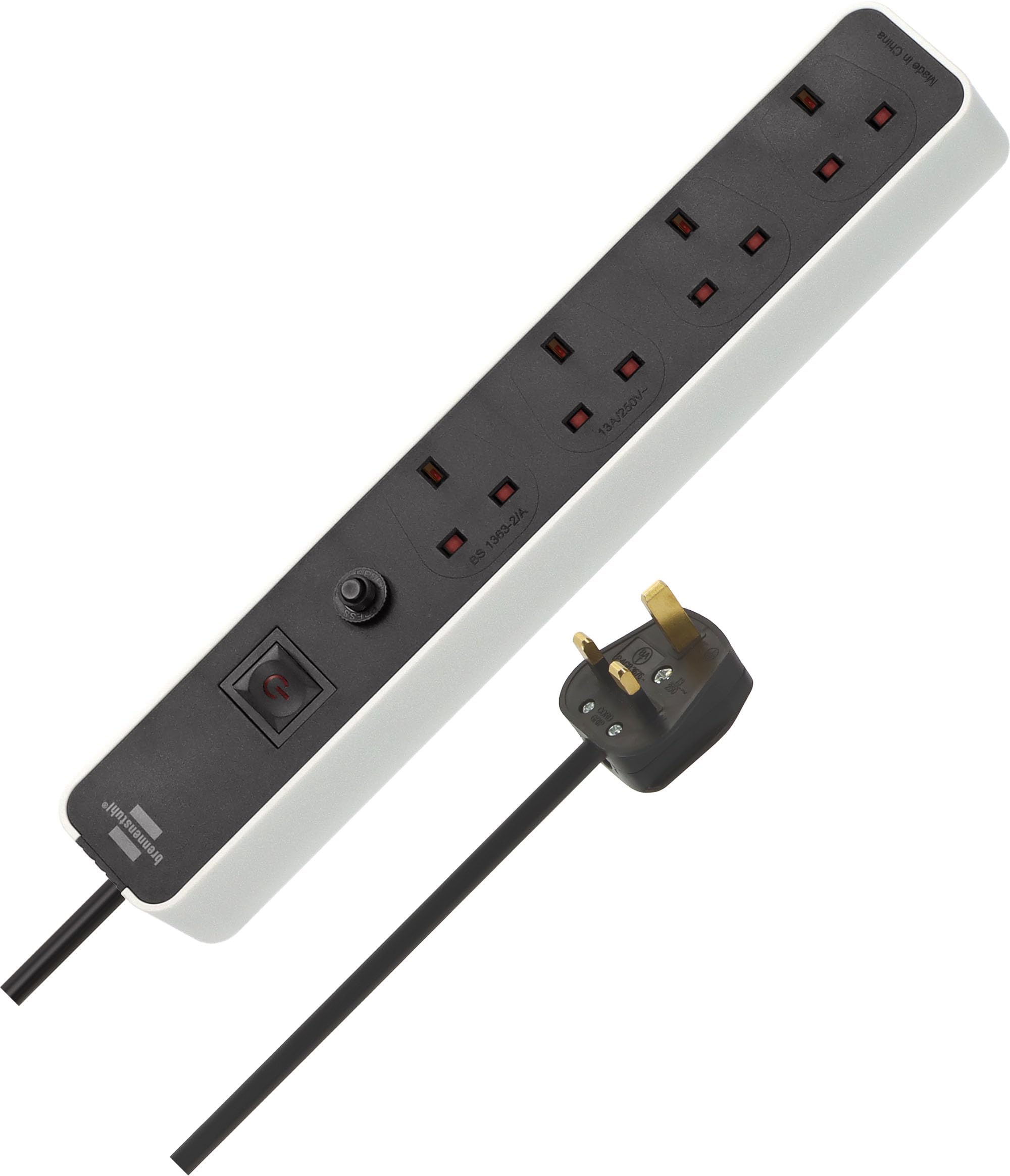 pro elec PL15331pl 3 m Switched Surge Protected Extension Lead - White ...