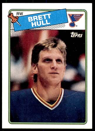 Amazon.com: 1988-89 Topps #66 Brett Hull Near Mint+ RC Rookie ...