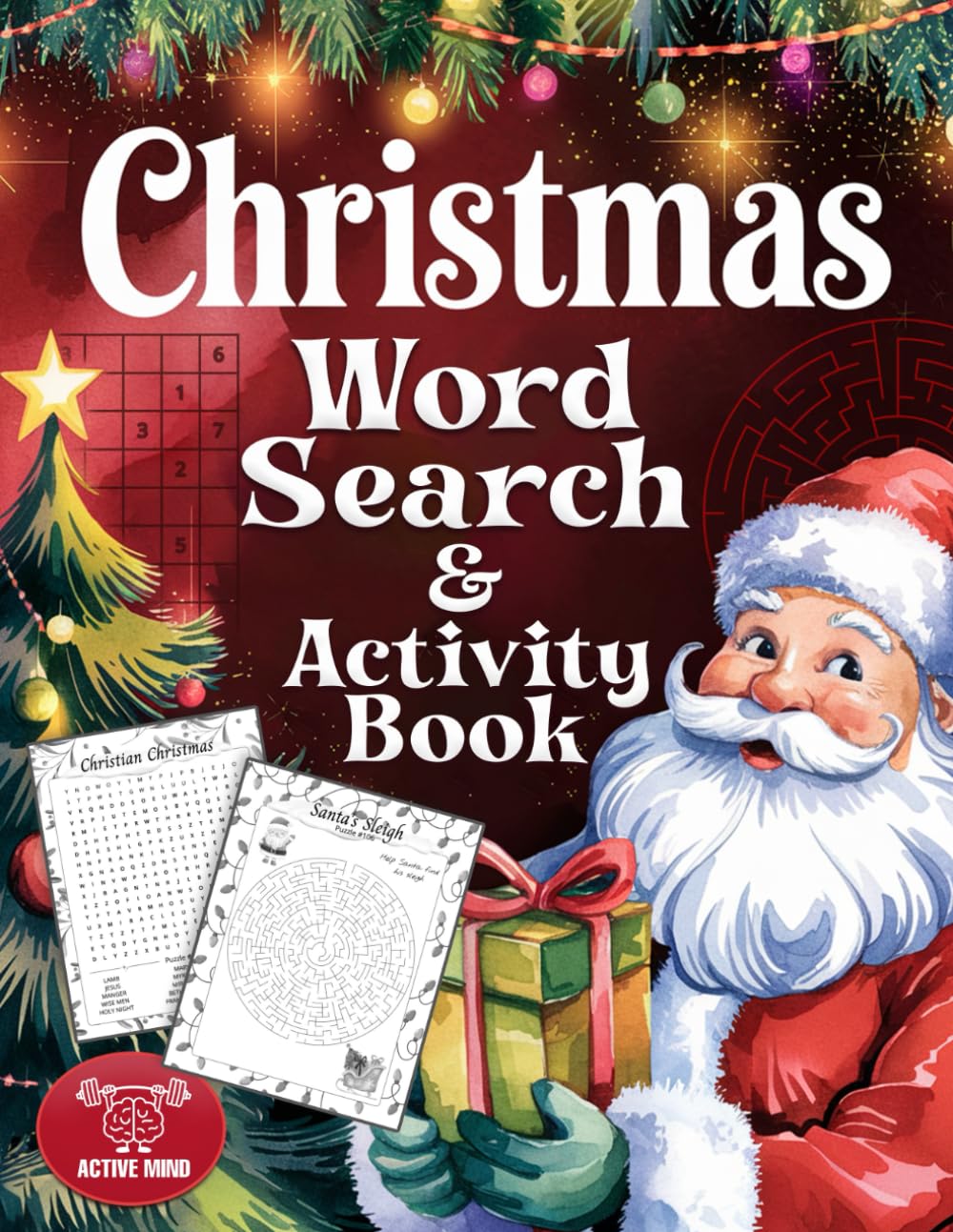 Christmas Word Search and Activity Book: Christmas Themed Word Find and ...