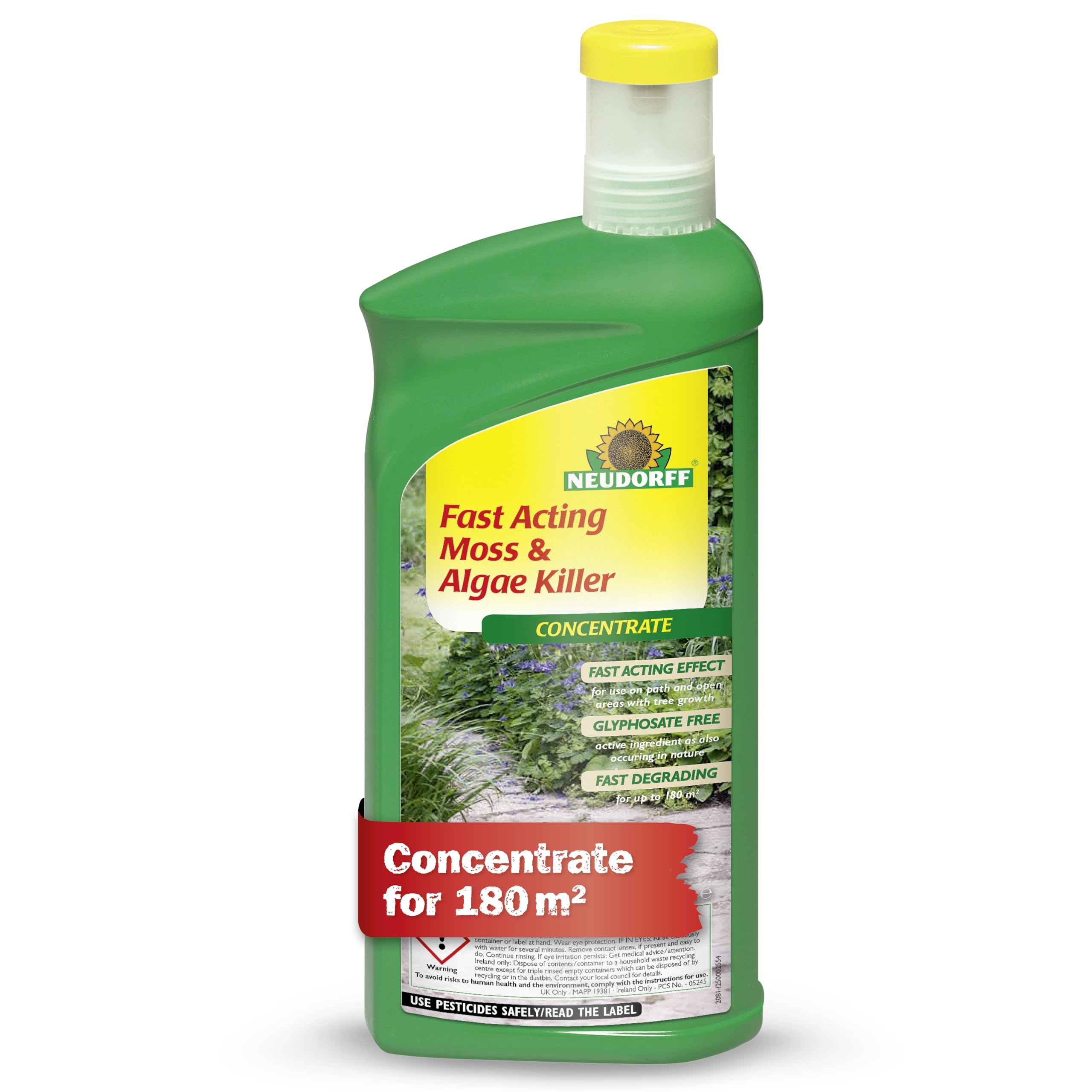 Neudorff Fast Acting Algae & Moss Killer Concentrate, 1l – Liquid Moss ...
